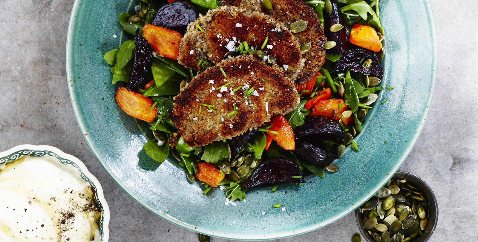 Panerad oxbringa med ljummen sallad | GB Foodservice