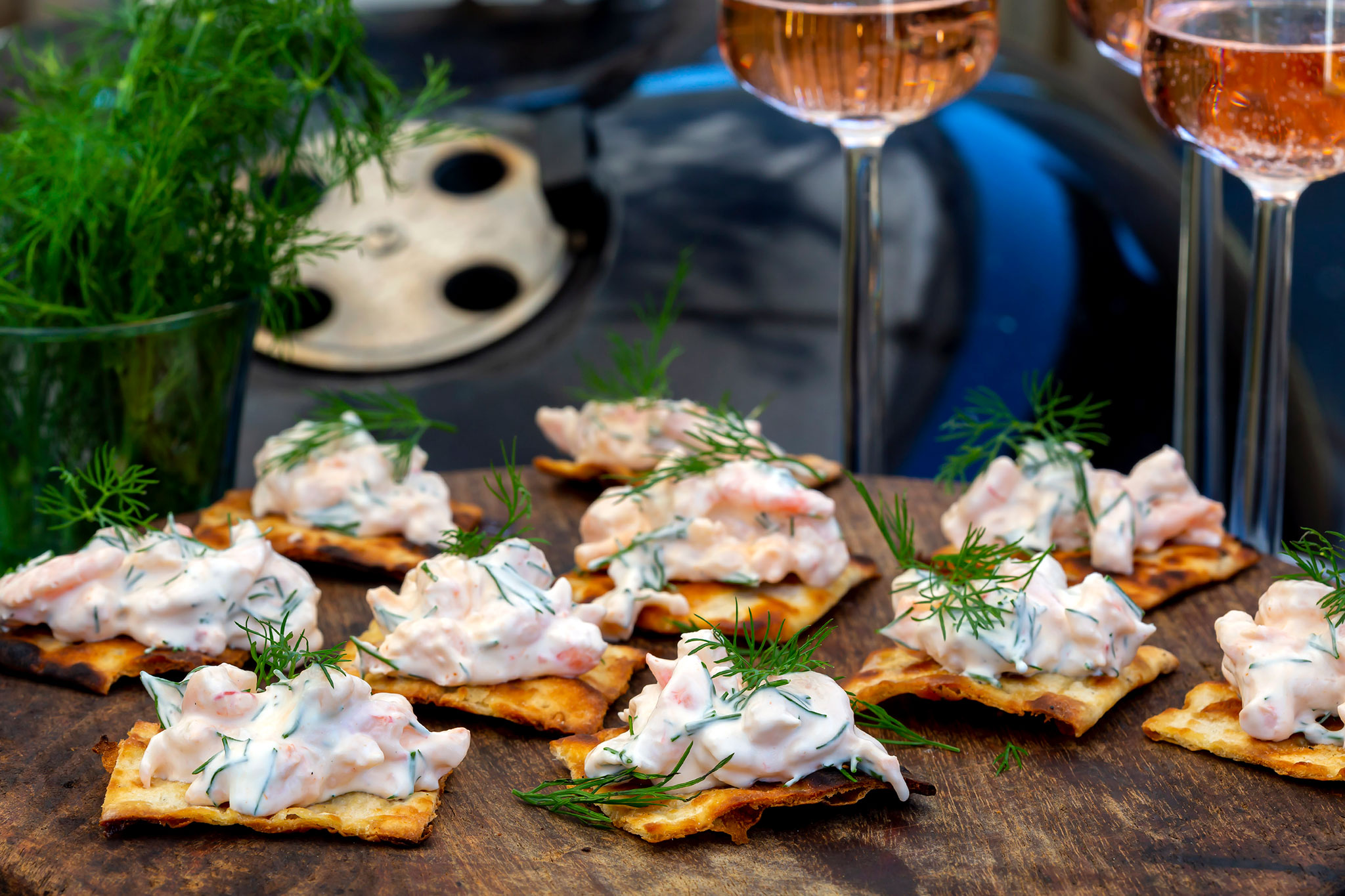 Grillat bröd med räkröra | GB Foodservice